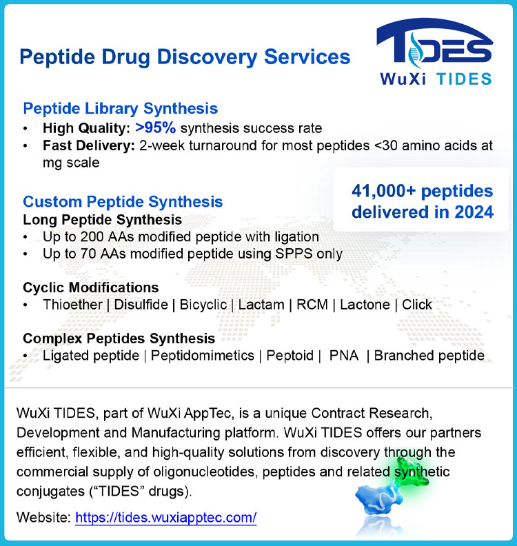 WuXi TIDES - Peptide Drug Hunting Consortium